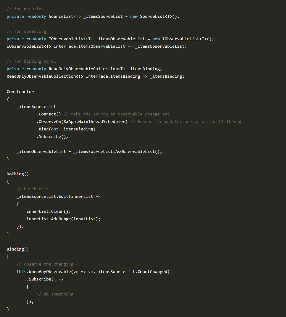 Convert Reactive List To Dynamic Data. - Floating Cube Studios